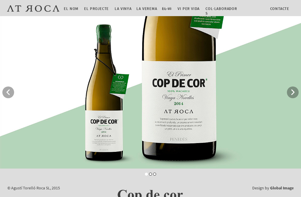 Cop de Cor el nou vi d' AT ROCA — El vi