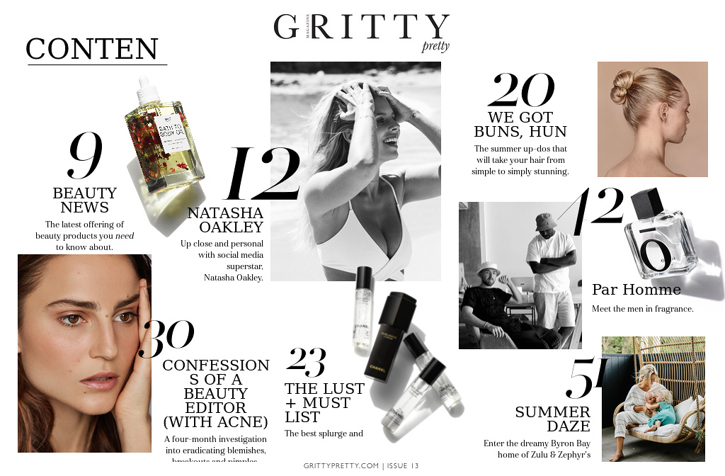 Gritty Pretty Magazine | Summer 2018 — Contents