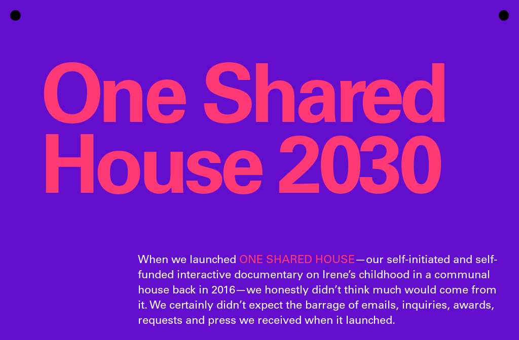 One Shared House 2030 — Future Design of Co-Living