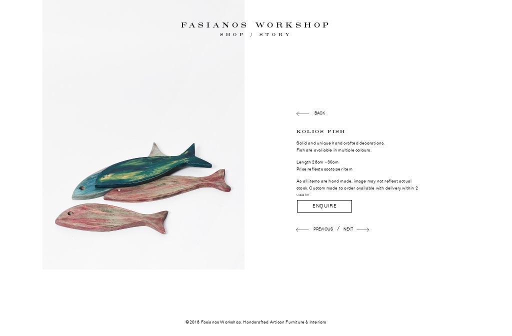 Fasianos Workshop — KOLIOS Fish