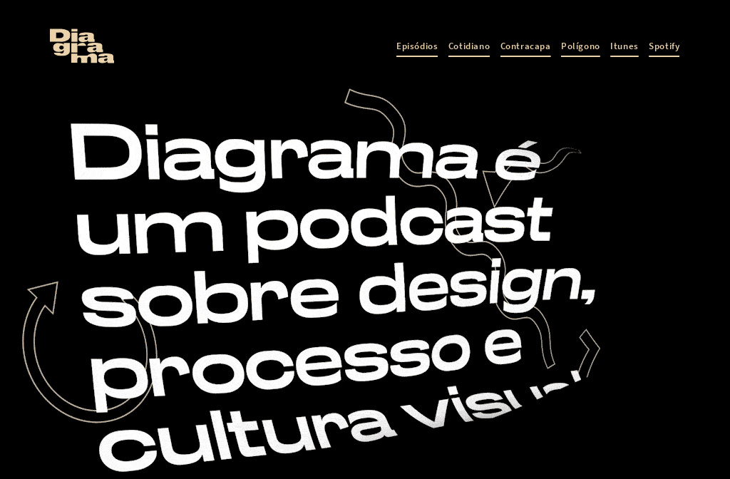Diagrama: Podcast sobre design, processo e cultura visual.