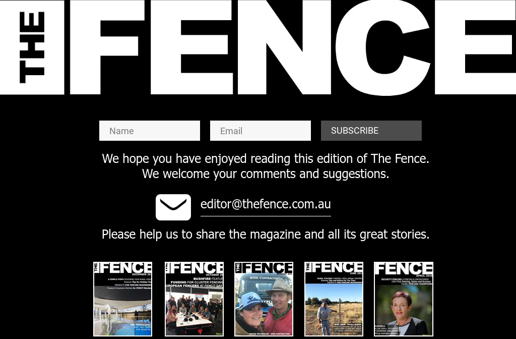 The Fence - February 2019 — Help Share The Fence magazine