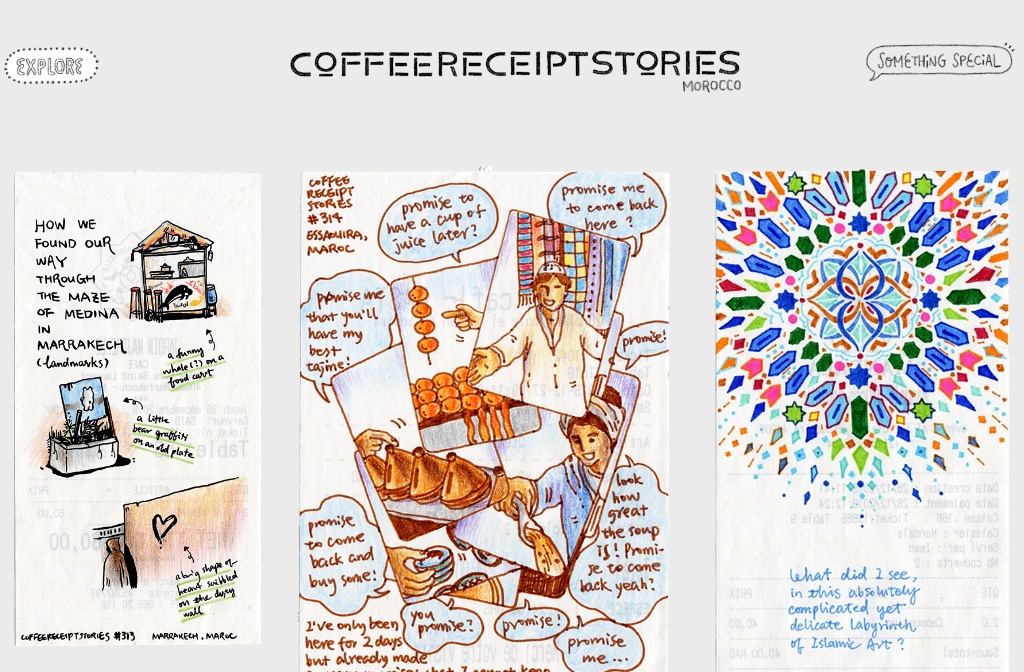 Coffee Receipt Stories — Morocco