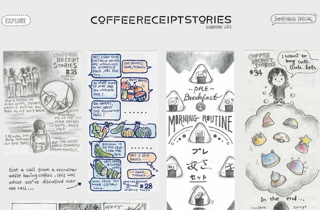 Coffee Receipt Stories — Everyday_life_page1