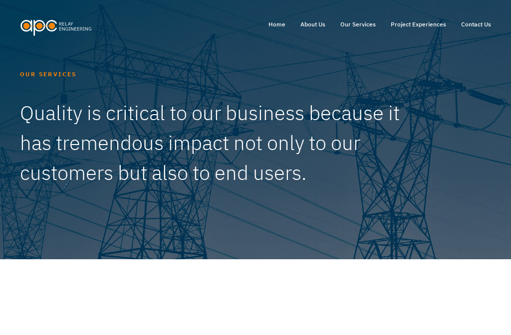 APC — Our Services