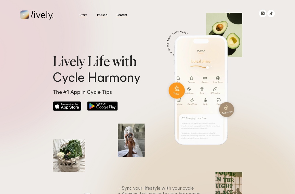 Lively : Cycle syncing mobile app