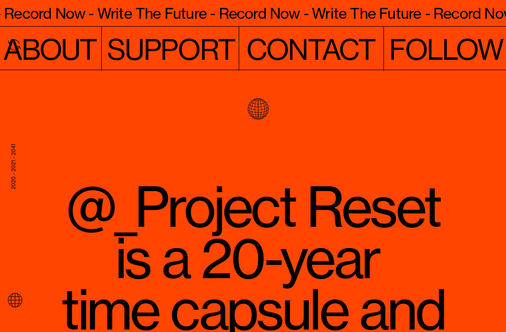 Project Reset — About