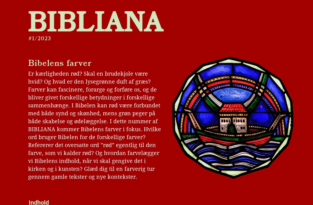 Bibliana 2023/1: Bibelens farver