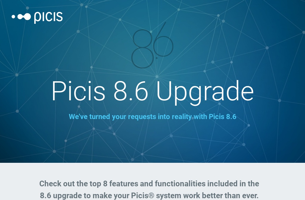 Picis 8.6 Upgrade