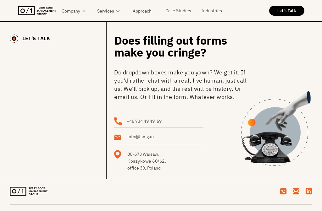 TSMG - Your expert data collection partner — Contact