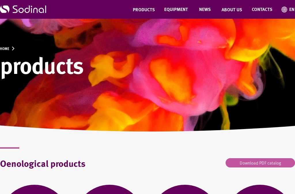 Sodinal - Oenology and Winemaking — Products