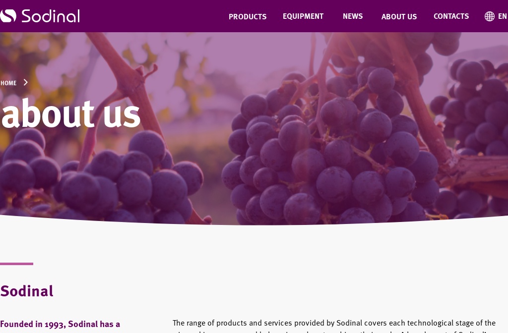 Sodinal - Oenology and Winemaking — About us