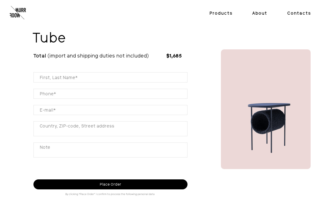 MURR AND WOOF — Order: Tube | Navy