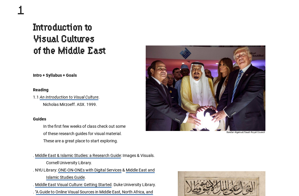 Visualizing the Middle East — 1