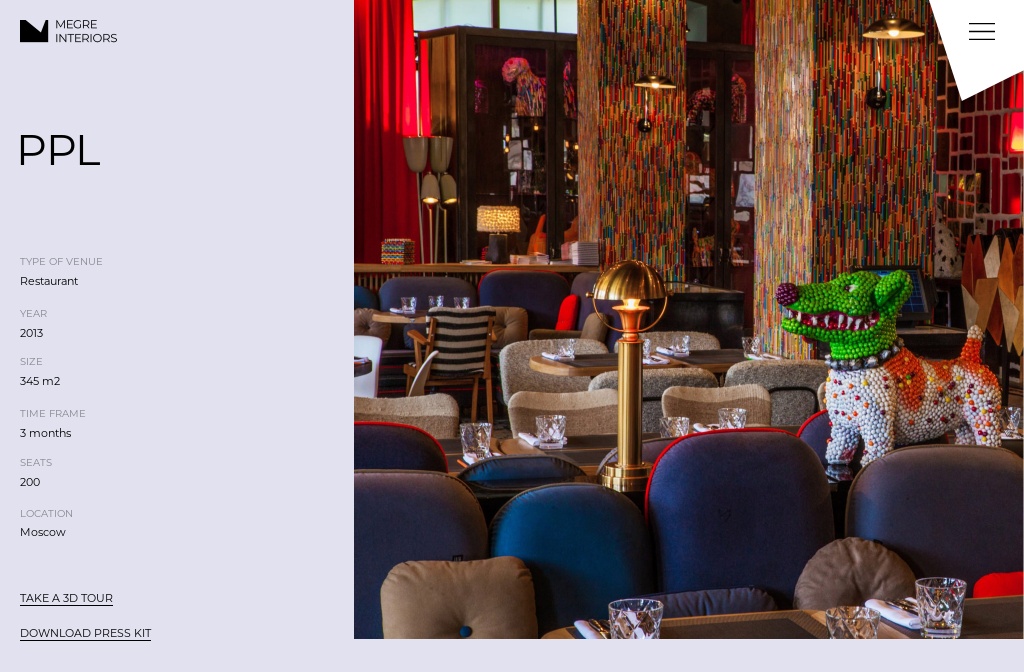 Restaurant interior. The design of the restaurant.