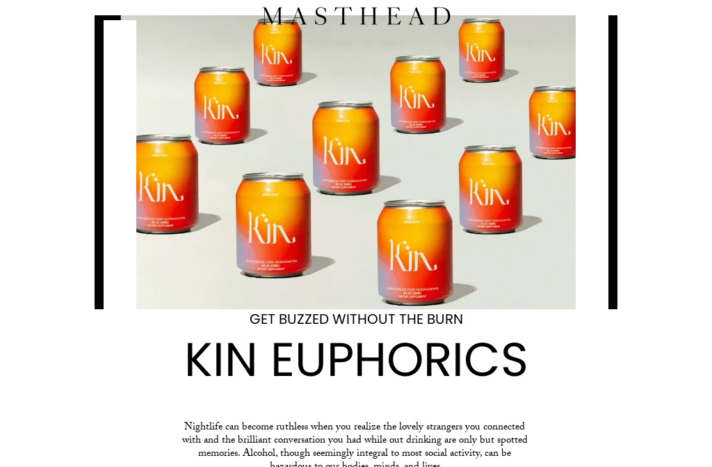 Kin Euphorics - Masthead Magazine - Things We Love
