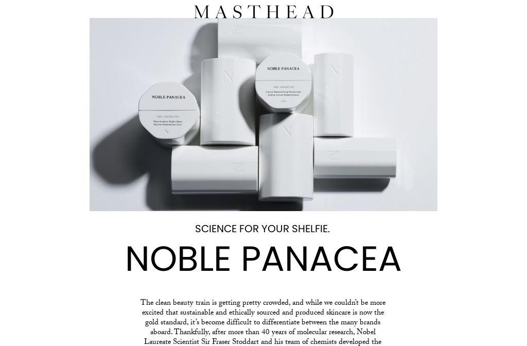 Noble Panacea - Masthead Magazine - Things We Love