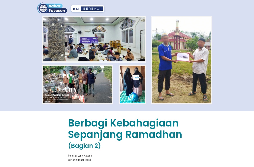 Majalah HSI Edisi 53 — HSI Berbagi