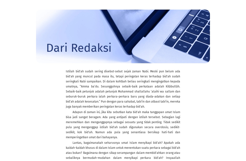 Majalah HSI Edisi 56 — Dari Redaksi