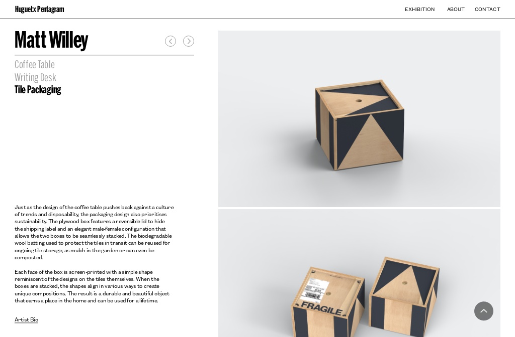 Huguet X Pentagram — Matt Willey