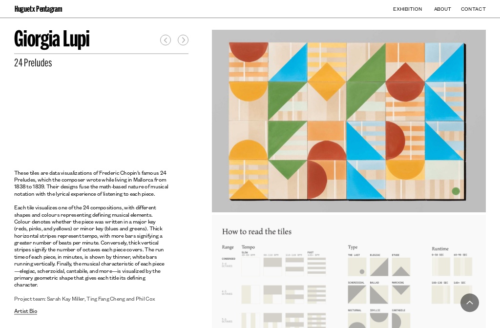Huguet X Pentagram — Giorgia Lupi