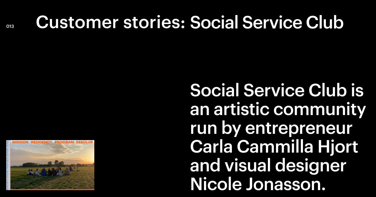 Customer Stories: Social Service Club
