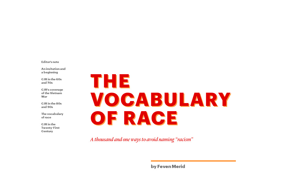 Beyond Atonement — The vocabulary of race