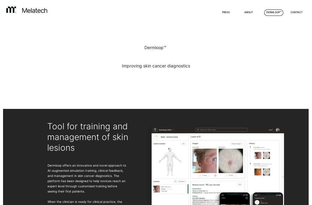 Melatech - Advancing AI software in public health — Dermloop