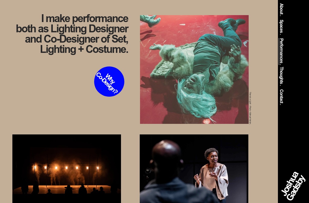 Live Performance Design- Joshua Gadsby