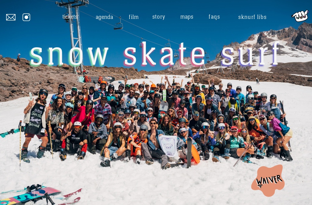 snow skate surf