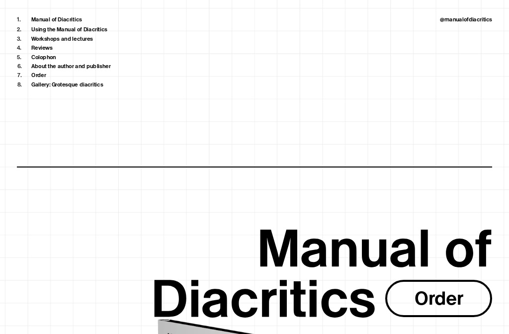 Manual of Diacritics