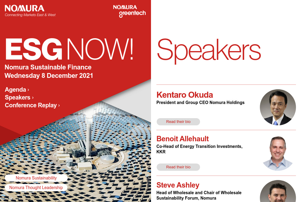 ESG NOW! — Speakers