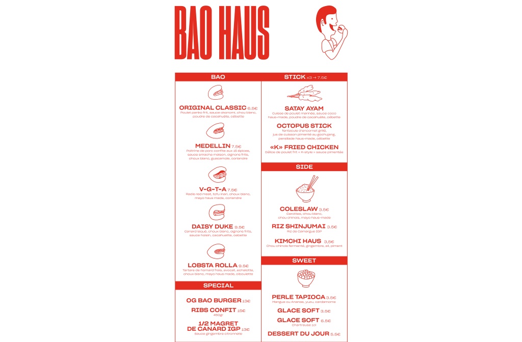 Bao Haus — Menu