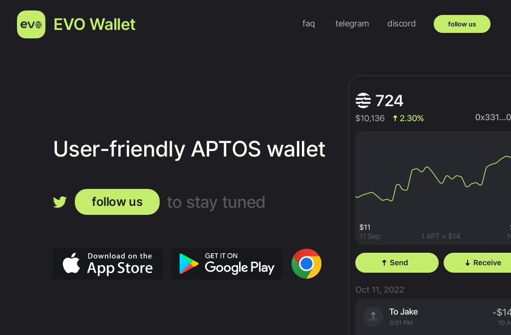 EVO Wallet – User-friendly APTOS wallet