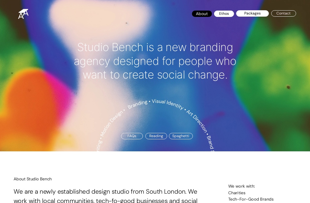 design bench studio about