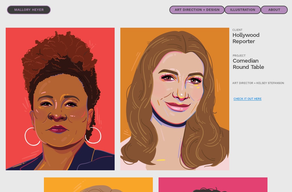 Mallory Heyer Portfolio — Comedian Round Table
