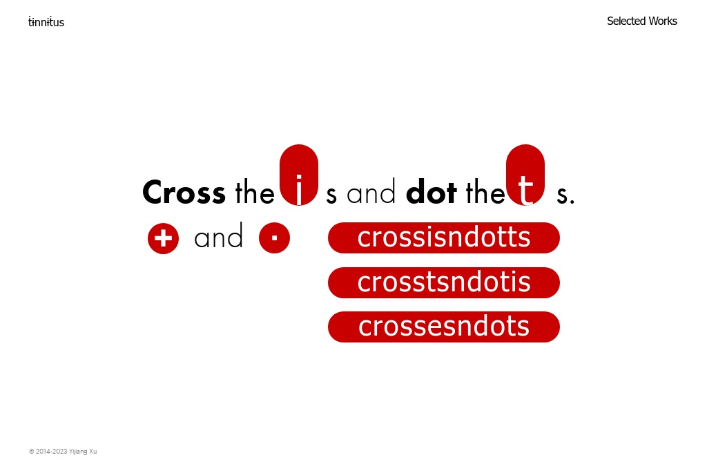 Cross the i's and Dot the t's