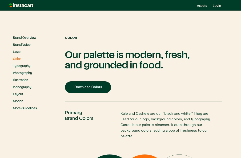 Instacart Brand Guide — Instacart Colors