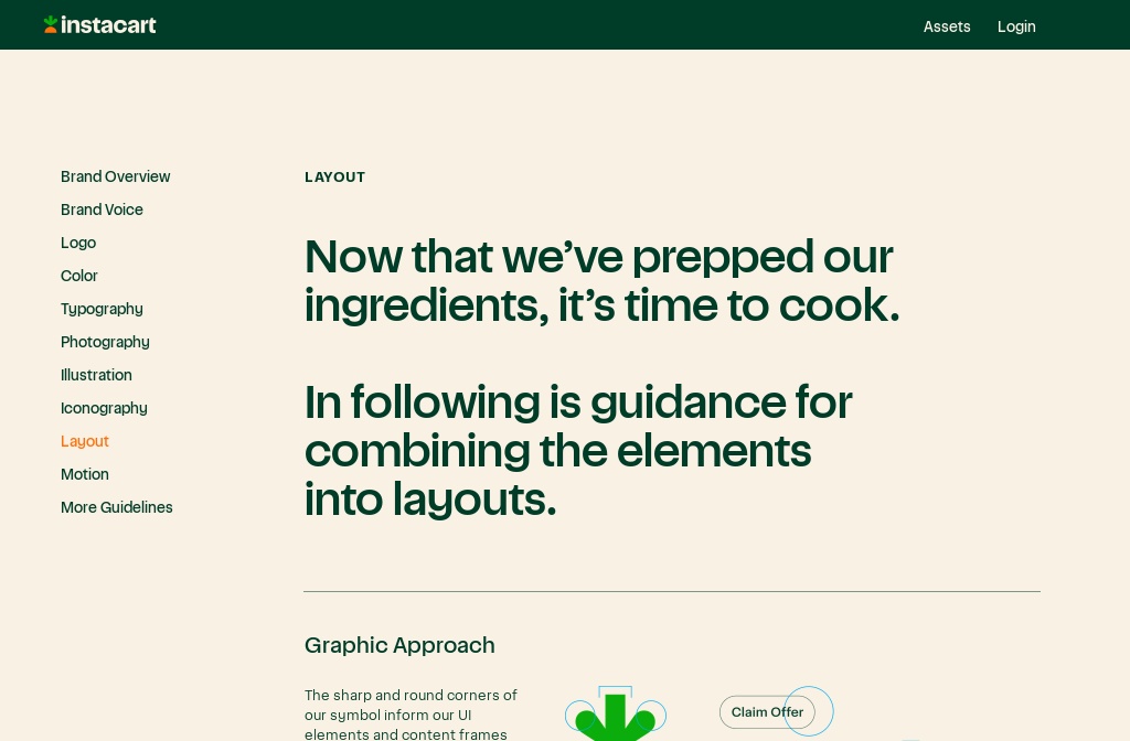 Instacart Brand Guide — Instacart Layout