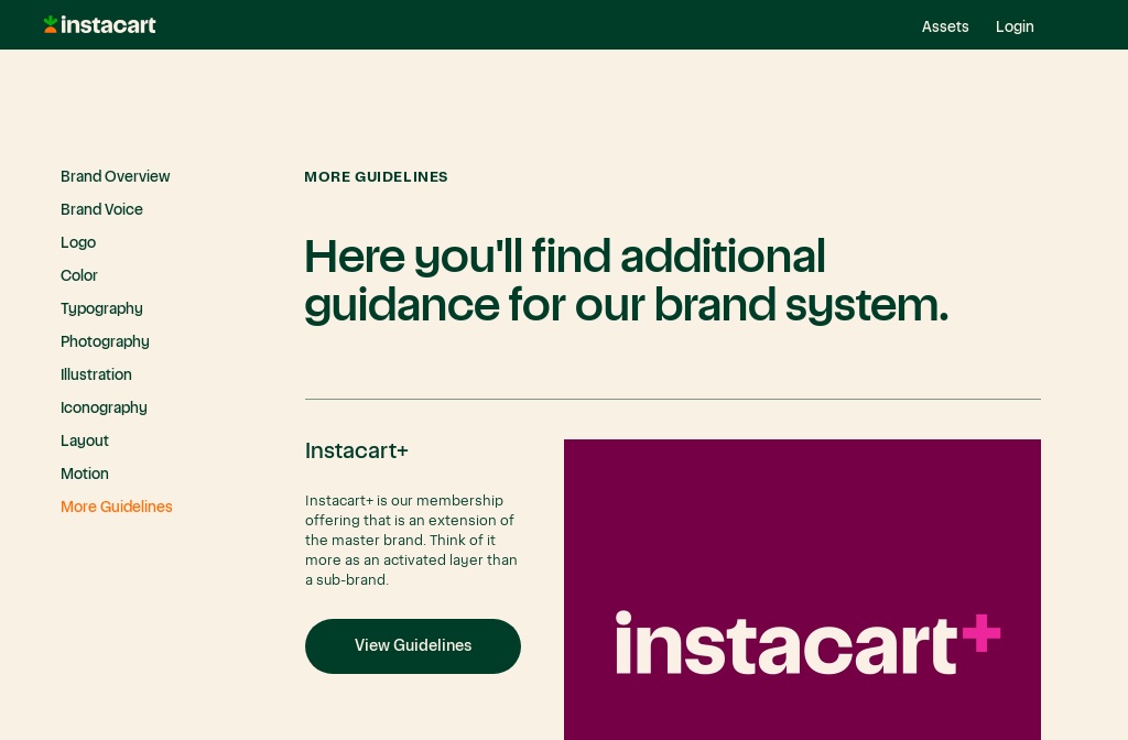 Instacart Brand Guide — More Guidelines
