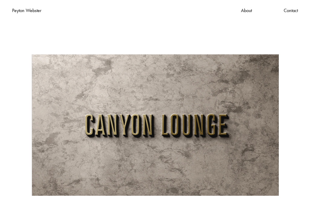 Peyton Webster Design + Photography — Project page - canyon