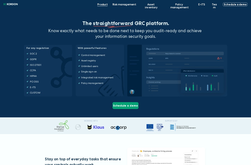 The straightforward GRC platform