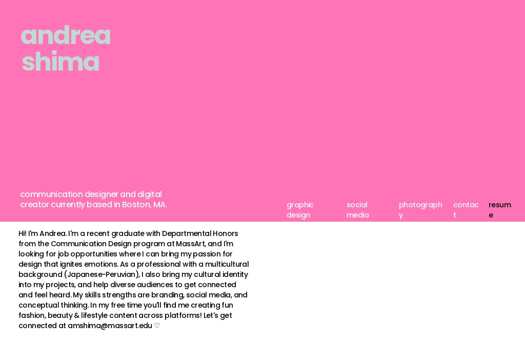 andrea shima portfolio