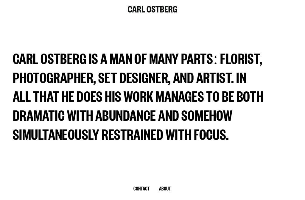 Carl Ostberg — About