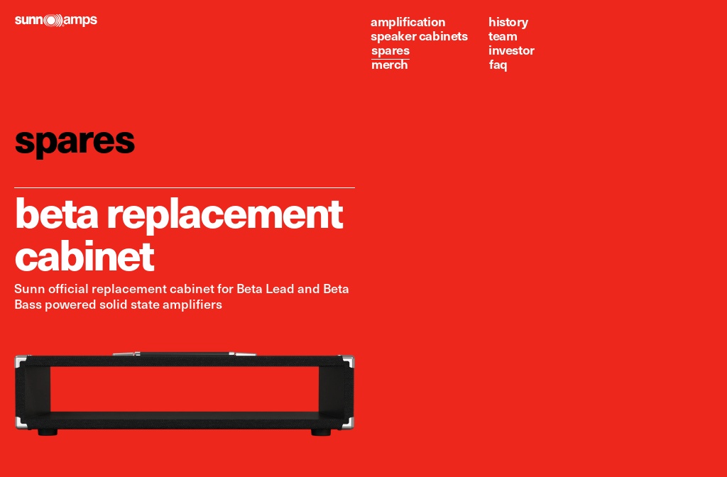 Sunn Amplification — spares