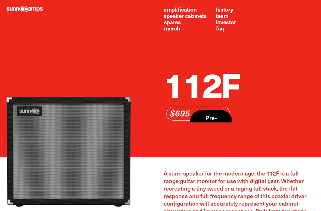 Sunn Amplification — 112F