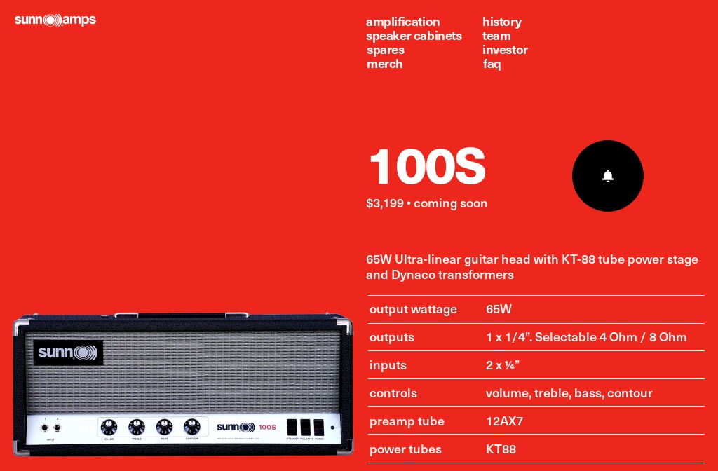 Sunn Amplification — 100S